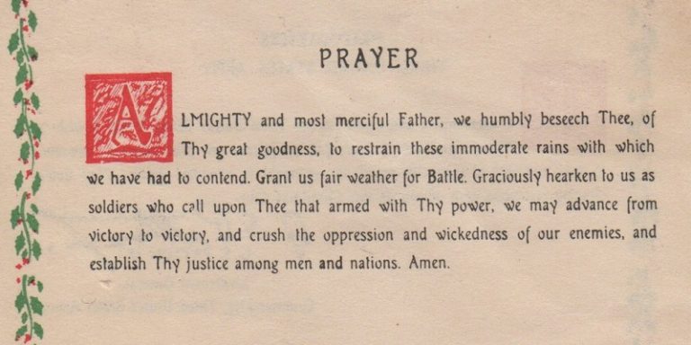 General Patton’s Prayer